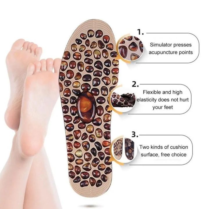 Acupressure Magnetic Massage Foot Therapy Reflexology Unisex Insole ...
