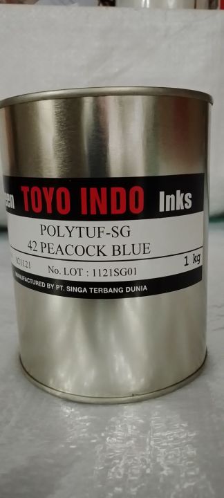 Cat Toyo polytuf SG-cat plastik/karung warna biru muda/Blue 42 ukuran 1 ...