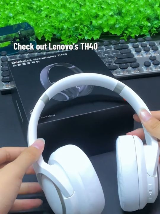 Lenovo ThinkPlus TH40 หูฟังสาย หูฟังบลูทูธ หูฟังสอริโอ มีคุณภาพสูง ...