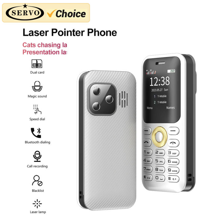 SERVO L8 Small Mobile Phone Dual SIM Card Laser Pointers 2G GSM Network Cat Toy Indicator Camera ...