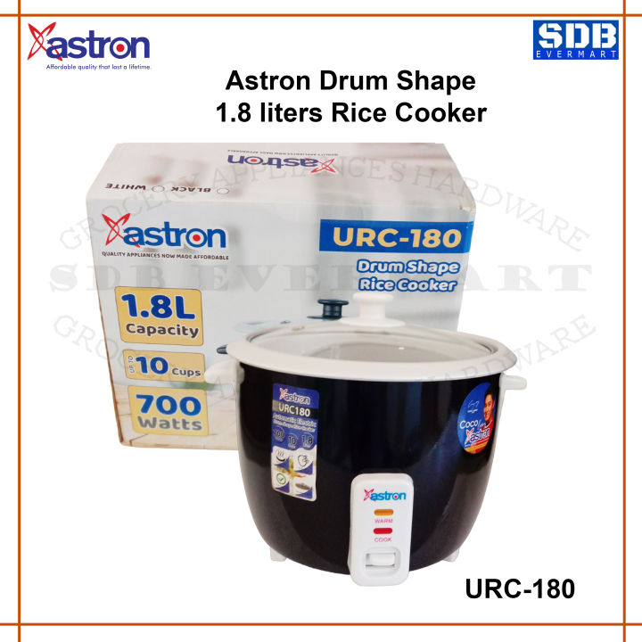 Astron-1.8 Liter Capacity-Rice Cooker-(URC-180)-1pc | Lazada PH