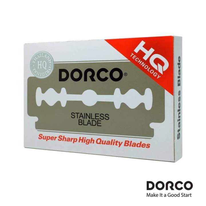 Dorco Stainless Blade ใบมีดโกน 2คม 1 กล่อง 100 ใบ | Lazada.co.th