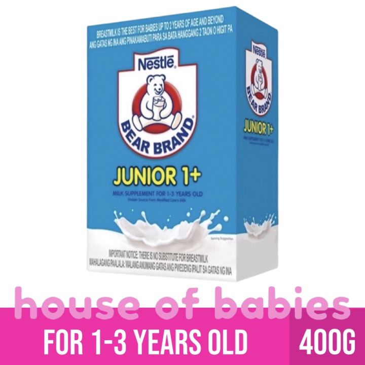BEAR BRAND Junior 400g 1-3 Years Old Milk Supplement | Lazada PH