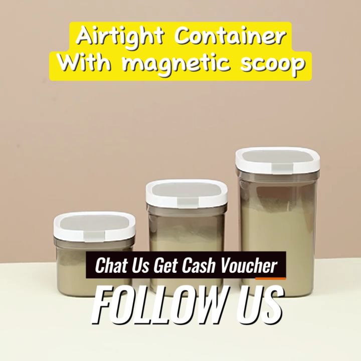 24H Ship HOMSA Airtight container food storage container Milk powder ...