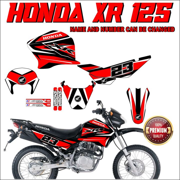 Honda XR 125 decals sticker, Laminated | Lazada PH