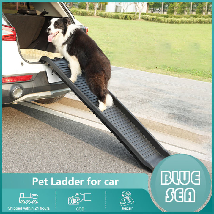 Car Dog Steps Pet Stairs Dog Ramp Light Duty Foldable Pet Ladder Ramp ...