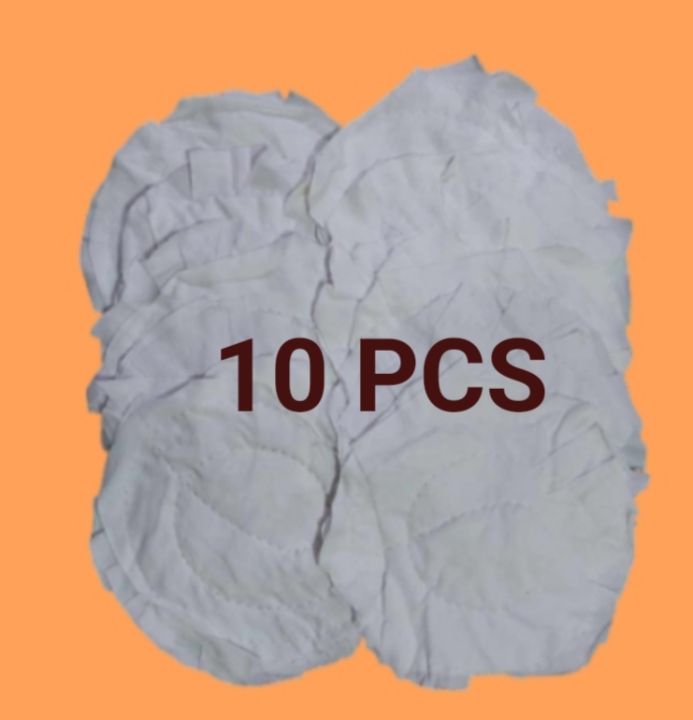 Basahan na Bilog plain white cotton 10 pcs | Lazada PH