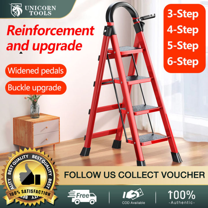Unicorn 3/4/5/6 Folding Steps Ladder Aluminum Multi-purpose Perfect ...