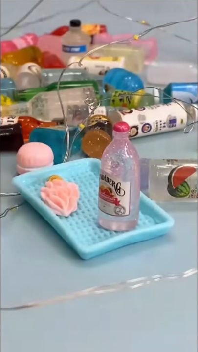 5PCS Simulation Mini Food Drink Set Small Things Cartoon Cute DIY ...