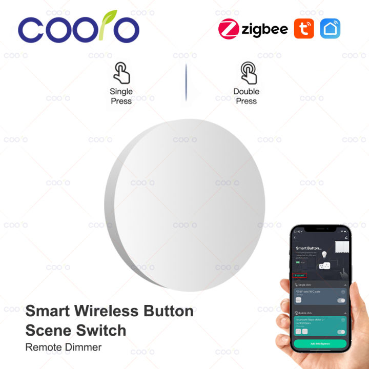 Tuya ZigBee Smart Button Scene Switch Intelligent Linkage Wireless ...
