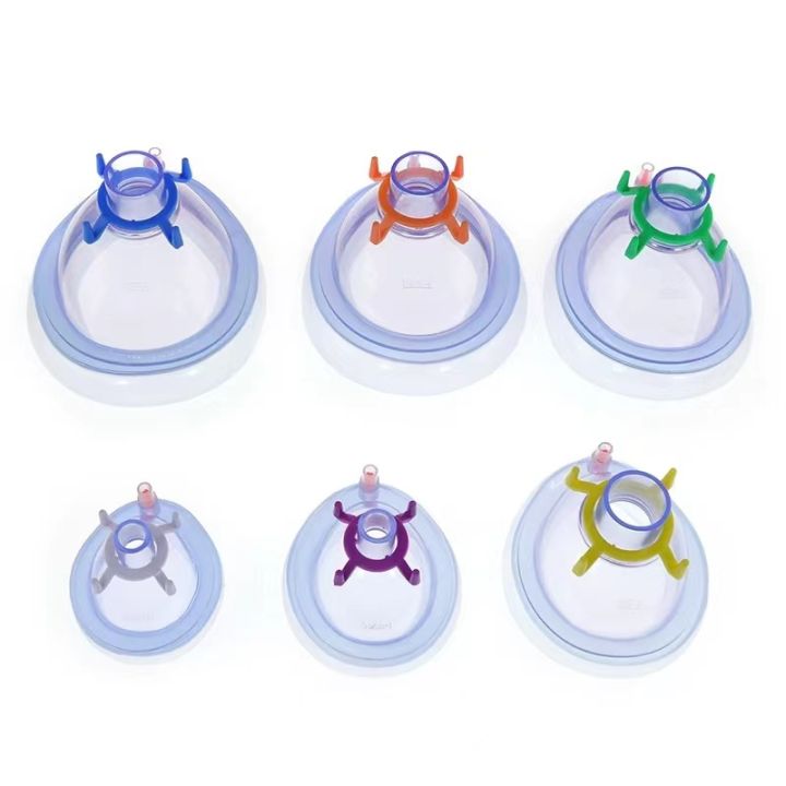 PVC Anesthesia Mask Sterilized Disposable Resuscitate Face Masks For ...