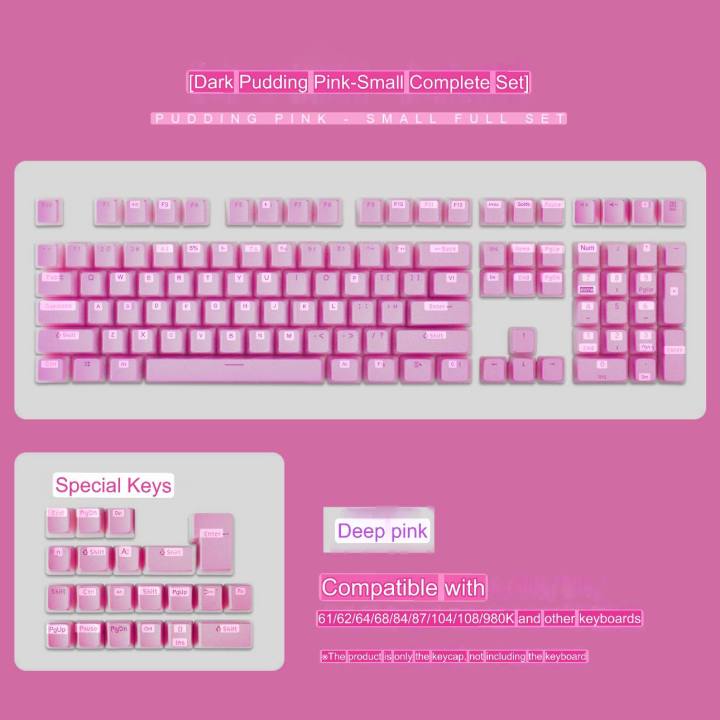 【CYT】129 Keys General Pudding PBT Keycaps Two-color Injection OEM ...