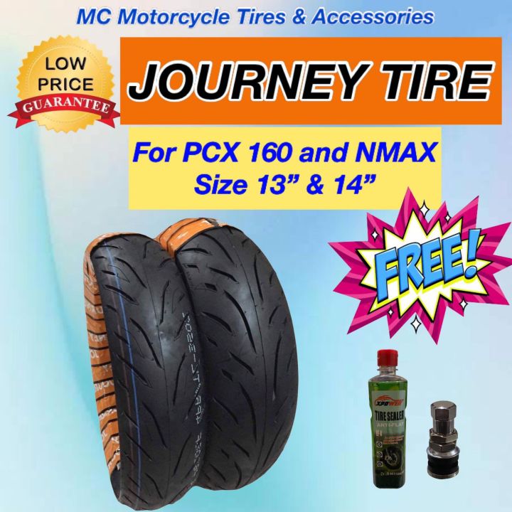 JOURNEY TIRE Size 13 & 14(NMAX,PCX,ADV) TUBELESS With Pito & Sealant ...