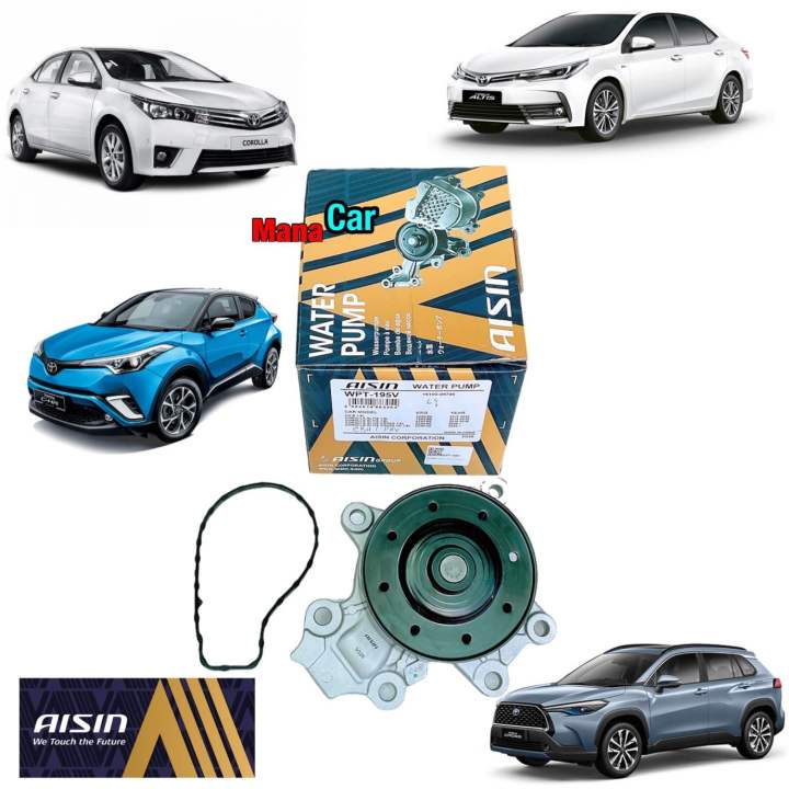ปั๊มน้ำ AISIN Toyota Altis ZRE171 CHR ZGX11R 2ZR-FBE Cross 1ZR-FBE ปี16 ...