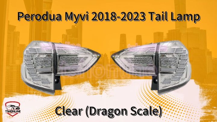 Perodua Myvi Tail Lamp 2018-2023 Dragon Scale V3/ Myvi tail lamp/ Myvi ...