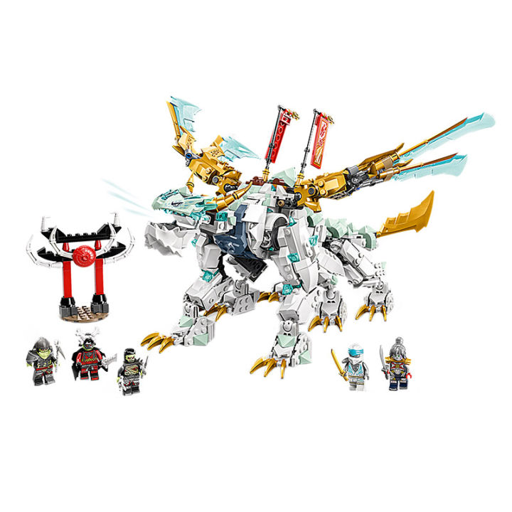 New 2026 Lego Ninja Ice Dragon Mecha Minifigure Toy Building Blocks Set ...