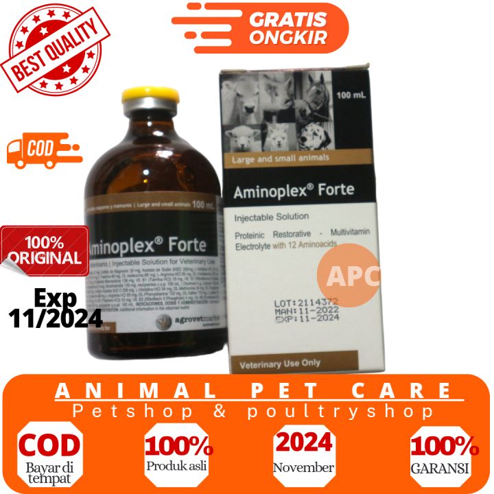 AMINOPLEX FORTE 100 ml - Multivitamin Lengkap Untuk Hewan Ternak ...