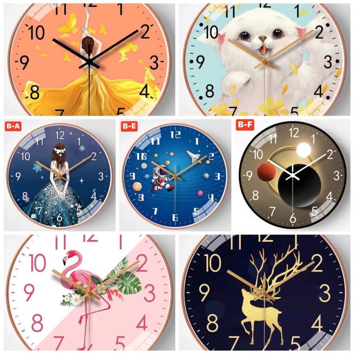 8Inch/19.8cm Large Round Wall Clock Modern Design Home Accessories ...