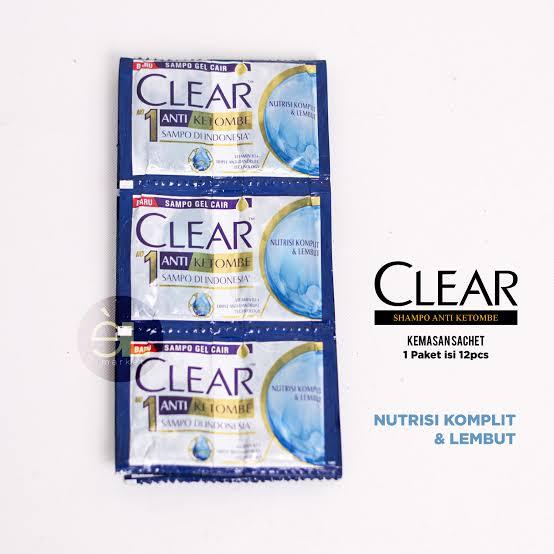 Shampo Clear 1 Renceng Sachet 12 pcs | Lazada Indonesia