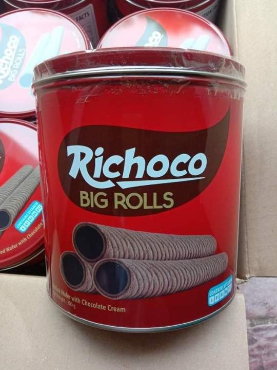 richeese big rolls wafer 330g / richoco choco big rolls 300g | Lazada PH