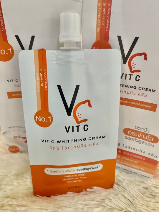 Vc vitc วิตซีไวท์เทนนิ่งบำรุงผิวหน้าขาวใสของแท้ | Lazada.co.th