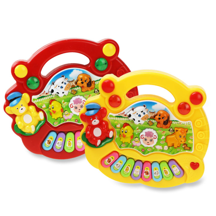 Baby Musical Toy with Animal Sound Kids Piano Keyboard Electric ...