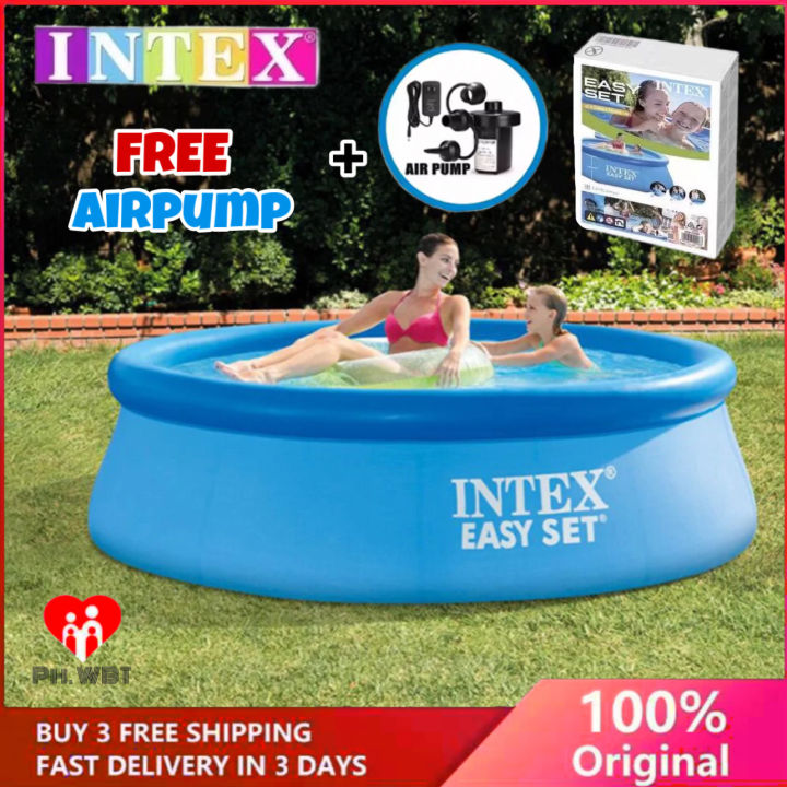 【FREE AIRPUMP】Inflatable Swimming Pool For Kids Family Size INTEX ...