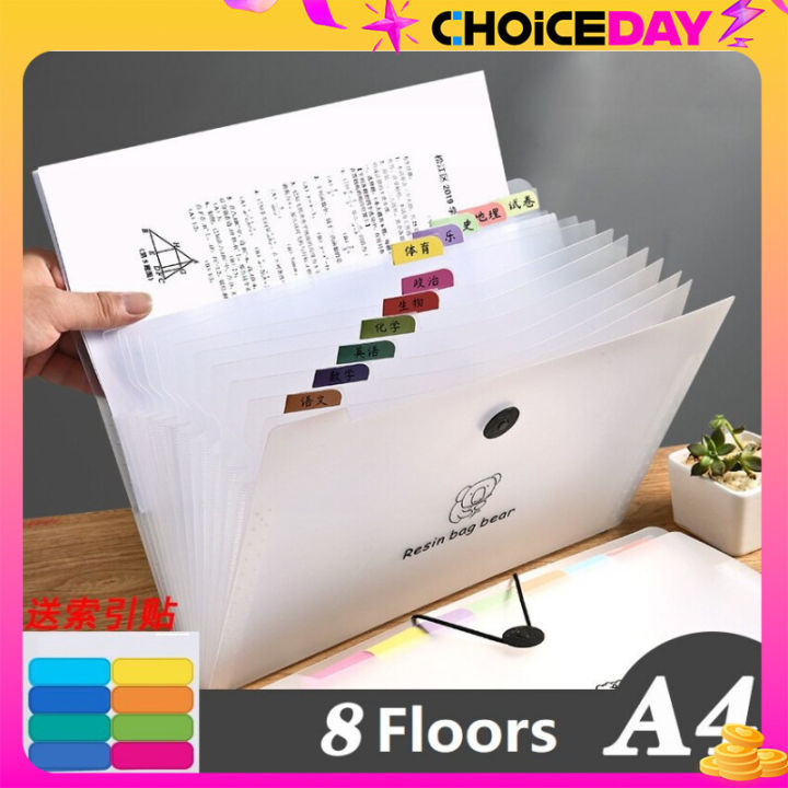 1pc Document File Document Storage File A4 File Document File 8 Box ...