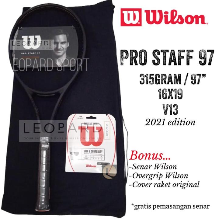 Raket Tenis Wilson PRO STAFF 97 V13.0 Berat : 315g | Lazada Indonesia