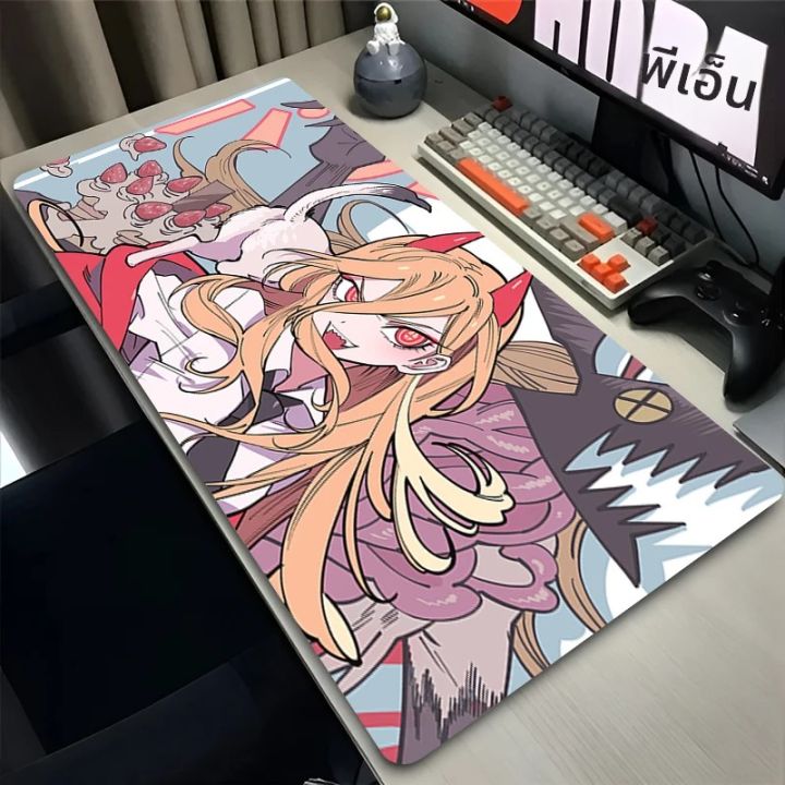 แผ่นรองเมาส์ยางกันลื่น C-chainsaw Man Power Mousepad Laptop Gamer ...