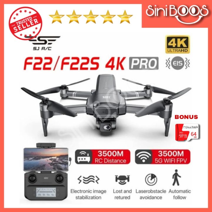 SJRC F22 F22S 4K PRO GPS Drone dengan Wifi FPV 4K HD | Lazada Indonesia