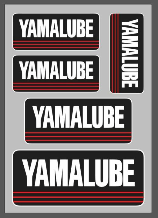 YAMALUBE LOGO DECAL STICKERS A4 SIZE | Lazada PH