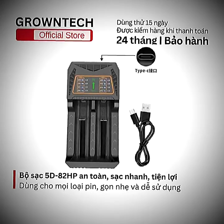 Bộ sạc pin 5D-82HP sạc nhanh an toàn bền bỉ, tiện dụng và phù hợp nhiều ...