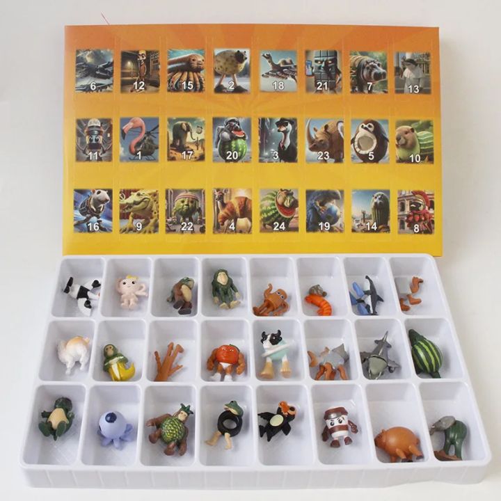 12-24Pcs Italian Brainrot Anime Action Figure Set Tung Tung Sahur ...