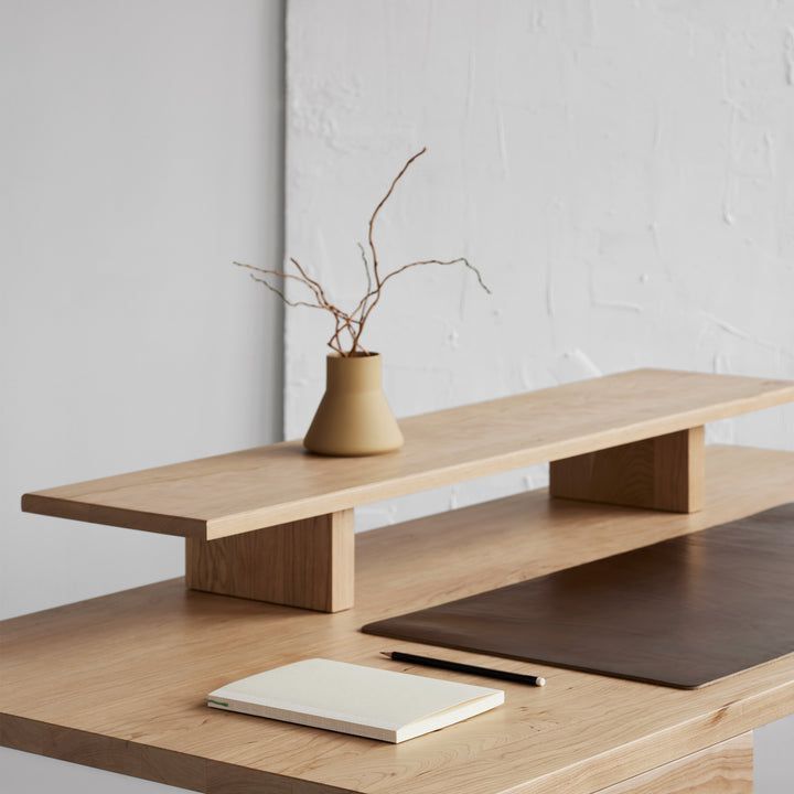 Solid Wood Monitor Riser Laptop Stand Modern Nordic Rustic | Lazada PH