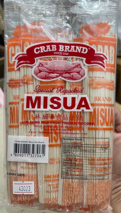 Crab Brand Misua 12 packs inside | Lazada PH
