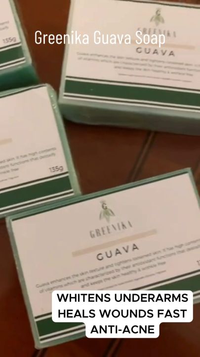 WOUND HEALING + ANTI AGING SOAP Greenika Herbal Guava Soap with ...