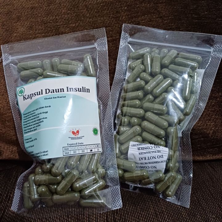 Kapsul Daun Insulin Isi 100 Kapsul | Lazada Indonesia