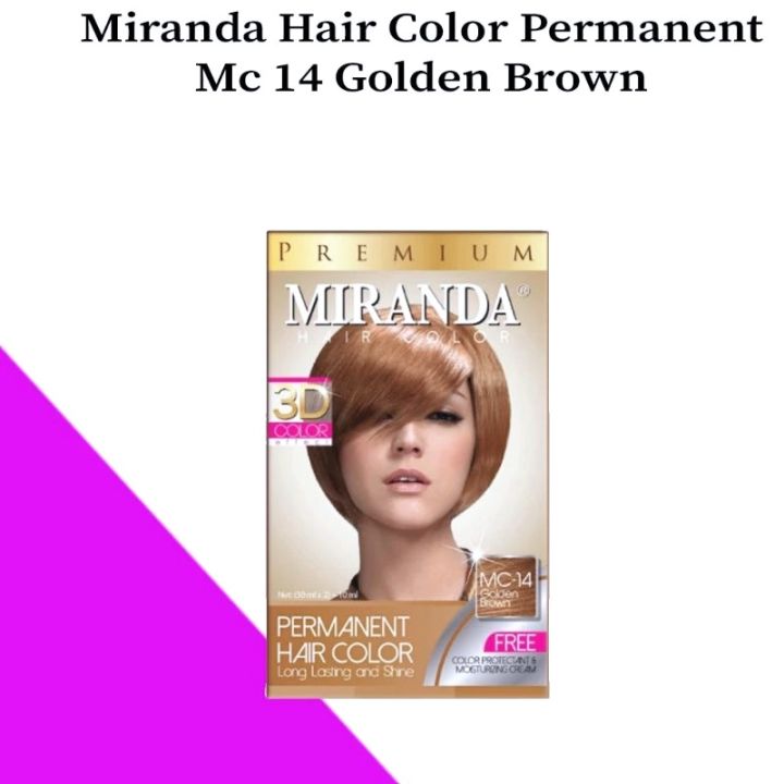 Miranda Hair Color Permanent MC 14 Golden Brown | Lazada Indonesia