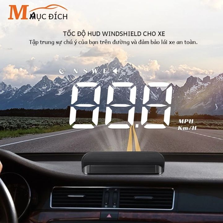 M1 Hud Gps Đầu Xe Ô Tô Lên Màn Hình Trên Máy Tính Kính Chắn Gió Máy Chiếu Với Kỹ Thuật Số Đồng ...