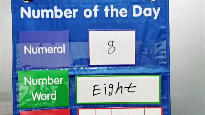 Mewise Number of The Day Pocket Chart,Math Number of The Day Pocket ...