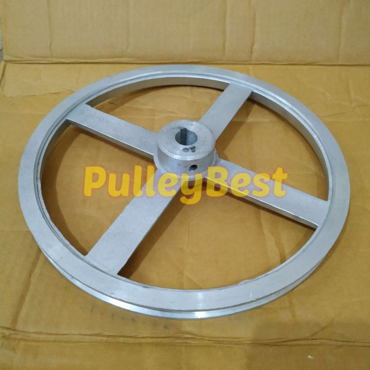 Pulley pully 12 inch as 20 mm jalur A1 poly pully alumunium | Lazada ...