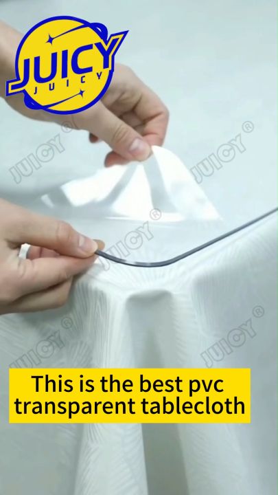JUICY 3mm 2/4/6/8 seater Table Cloth Cover PVC Table dining table mats ...
