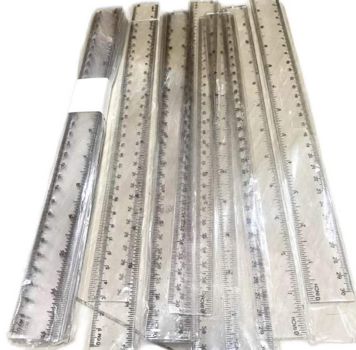 Transparent Ruler 30 cm sold per piece | Lazada PH