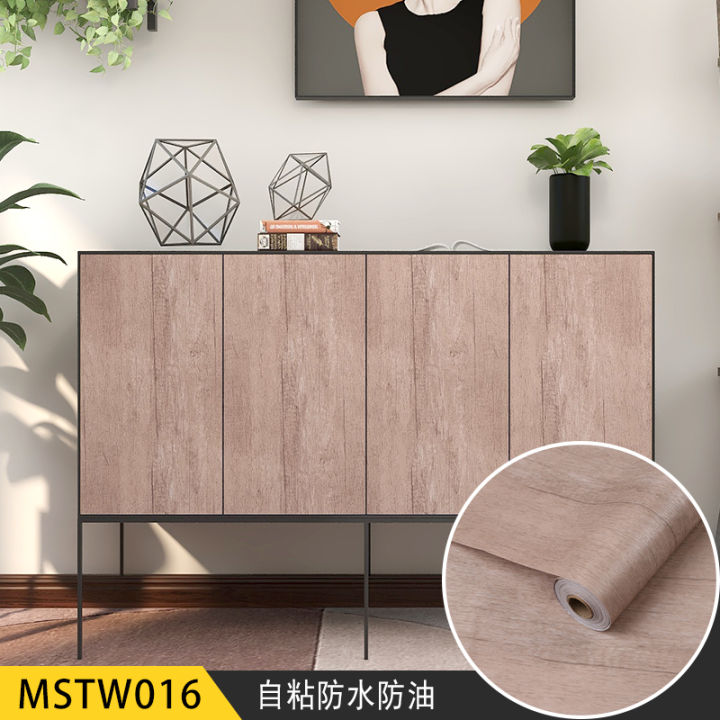 61x500cm 3D Wood Design Self Adhesive Wallpaper for Table Cabinet Desk ...