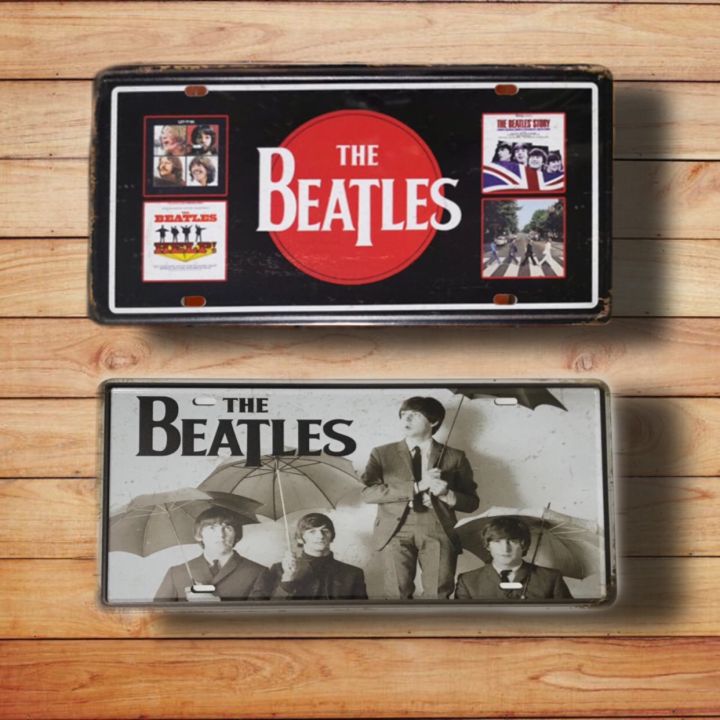 The Beatles Collection Vintage Metal Tin Plate Wall Decor 15x30cm ...