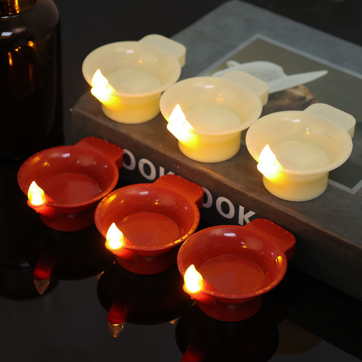 Candle Lamp Electric Floating on Water Diya LED Light, Waterproof ...