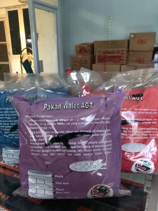 Pakan Walet AGT isi 1,5 kg dengan Extra booster 4 bulan makanan walet ...