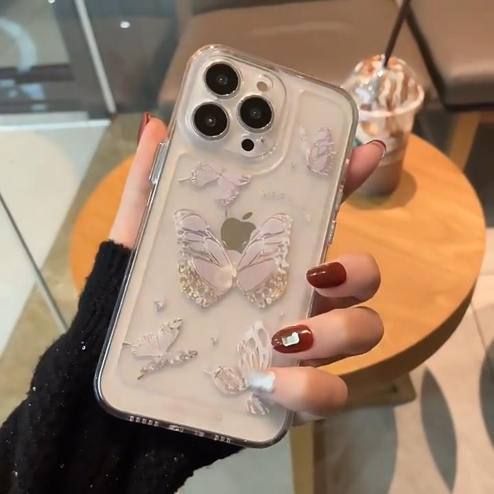 Angel Eyes Ins Butterfly Phone Case For IPhone 11 15 7 8 Plus 12 13 14 ...