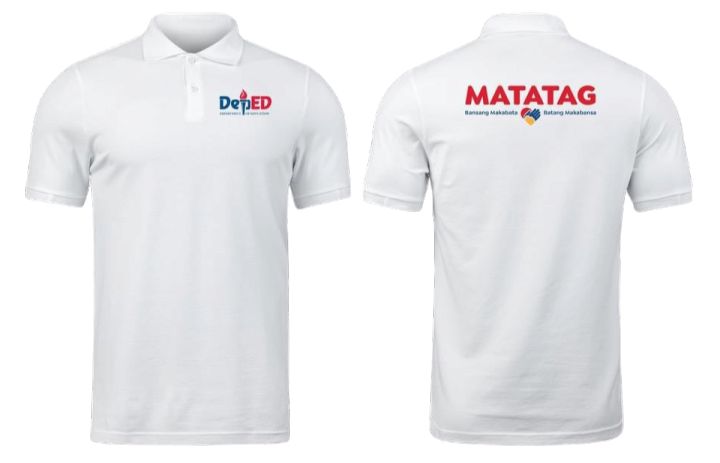 Customized DEPED MATATAG White Drifit Unisex Polo Shirt | Lazada PH